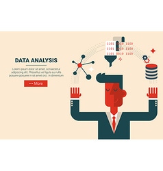 Big data infographics Royalty Free Vector Image