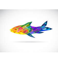 Fish polygon silhouette Royalty Free Vector Image