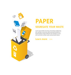Paper trash icons collection Royalty Free Vector Image