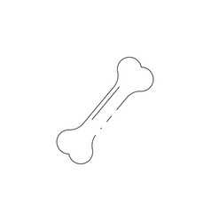 Simple bone icon template Royalty Free Vector Image