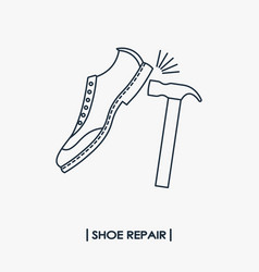 Shoe repair poster Royalty Free Vector Image - VectorStock