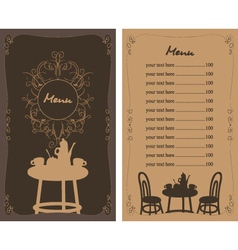 Restaurant menu Royalty Free Vector Image - VectorStock