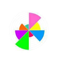 Perform cms data migration circle infographic Vector Image