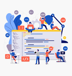 Web design creative process teamwork Royalty Free Vector