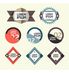 Modern design modern labels Royalty Free Vector Image