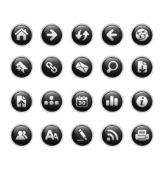 Web navigation icons Royalty Free Vector Image
