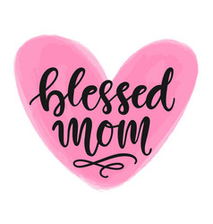Super mom hand written modern calligraphy Vector Image