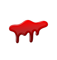 Straight blood drip horizontal border bloody Vector Image