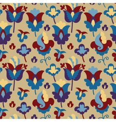 Seamless pattern with repetitive flowers Vector Image