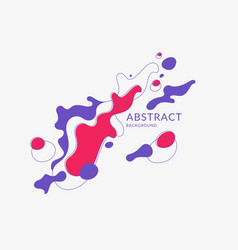 Organic forms with dynamic waves and lines Vector Image