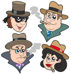 Cartoon gangster Royalty Free Vector Image - VectorStock