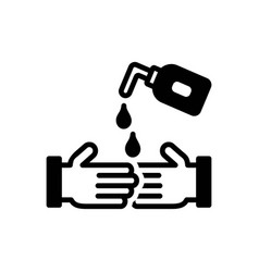 Hand washing and disinfection icons hands Vector Image