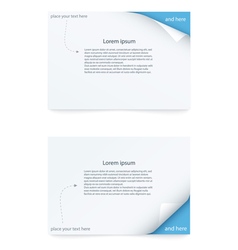 Hidden paper cards set Royalty Free Vector Image