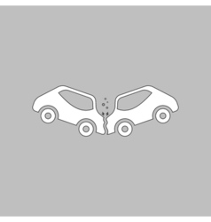 Crash computer symbol Royalty Free Vector Image