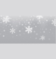 Falling snow frame corner pattern background Vector Image