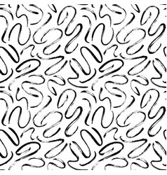 Grunge thin line scribbles seamless pattern Vector Image