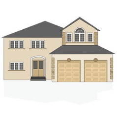 Drawing big house Royalty Free Vector Image - VectorStock