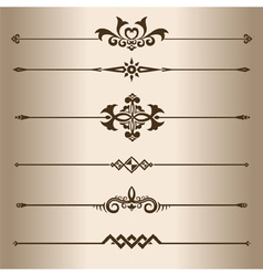 Decorative lines Royalty Free Vector Image - VectorStock