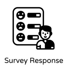 Survey response Royalty Free Vector Image - VectorStock