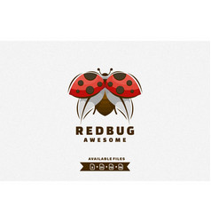 Ladybug friendly cute insect cartoon Royalty Free Vector