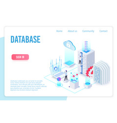 Isometric Database Vector Images (over 6,500)