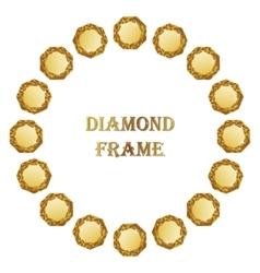 Beautiful diamond frame Royalty Free Vector Image