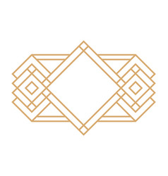 Art-deco line classic element line book divide Vector Image