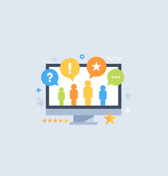 Online survey Royalty Free Vector Image - VectorStock