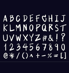 Hand drawn cartoon alphabet letters Royalty Free Vector