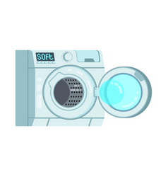 Cartoon washing machine clip art with simple Vector Image