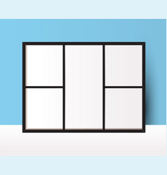 Horizontal collage layout template frames for Vector Image