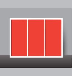 Horizontal collage layout template frames for Vector Image