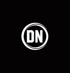 Dn logo monogram design template Royalty Free Vector Image