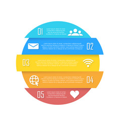 Element for round infographic Royalty Free Vector Image