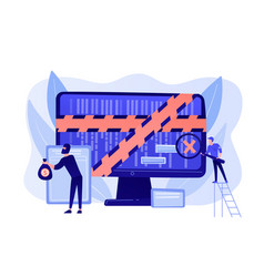 Computer forensics concept Royalty Free Vector Image