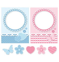 Retro frames and calligraphic borders set Vector Image