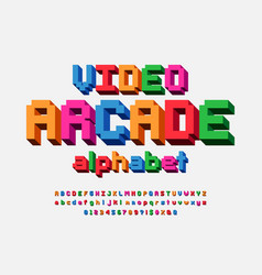 Colorful font Royalty Free Vector Image - VectorStock