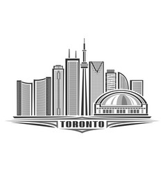 Canada logo theme collection toronto tower logo Vector Image