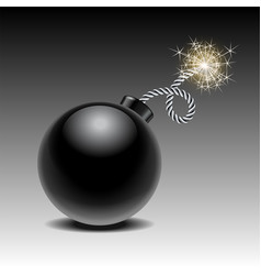 Bomb Ready To Explode Royalty Free Vector Image