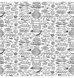 Bakery set black and white Royalty Free Vector Image