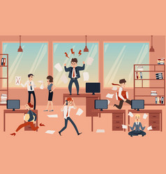 Angry employee man businessman or boss in a suit Vector Image