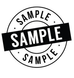 Sample rubber stamp Royalty Free Vector Image - VectorStock