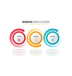 Abstract 3 steps road timeline infographic Vector Image