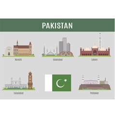Peshawar skyline Royalty Free Vector Image - VectorStock