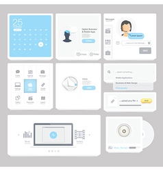 Communication web design elements Royalty Free Vector Image