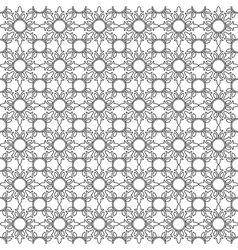 Abstract seamless geometric floral pattern Vector Image