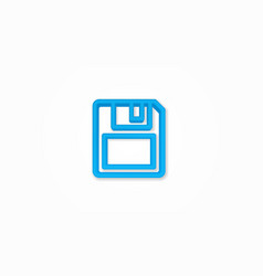 Compact disk cd realistic icon 3d line Royalty Free Vector