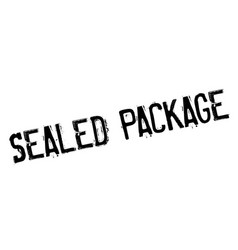 Sealed package rubber stamp Royalty Free Vector Image