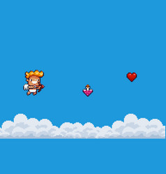 Pixel art cupid Royalty Free Vector Image - VectorStock
