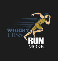Run like hell motivation sport banner creative Vector Image